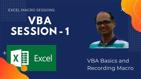 Excel Vba For Beginners Vba Session 1 Youtube