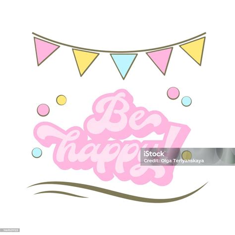 생일 축하 배지가 되십시오 깃발로 인사말 글자 생일 인사말 카드 장식 디자인 벡터 일러스트 레이 션 인사말 축하 라벨 파티 축 하 로고 공휴일에 대한 스톡 벡터 아트 및