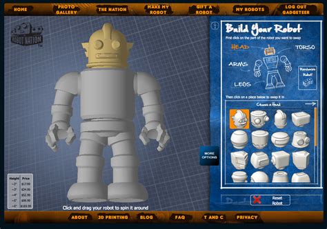 my robot nation build your own robot figurine the gadgeteer