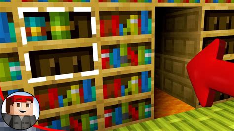 Easy Chiseled Bookshelf Secret Door In Minecraft Youtube