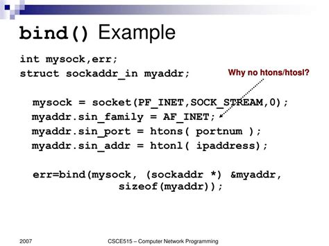 Ppt Csce 515 Computer Network Programming Socket Powerpoint Presentation Id 2887598