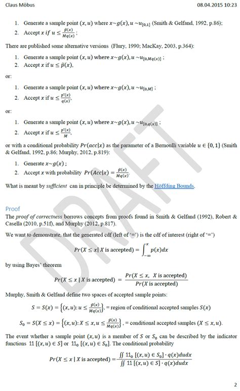 Rejection Sampling University Of Oldenburg