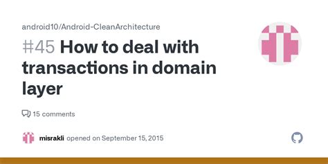 How To Deal With Transactions In Domain Layer Issue 45 Android10