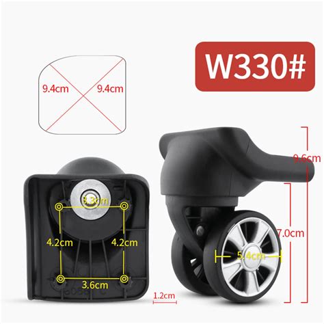 트롤리 러기지 휠 교체 트렁크 캐스터 액세서리 가구 캐스터 여행 가방 휠 W330 Aliexpress
