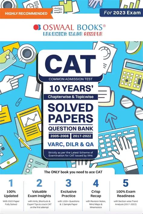 Oswaal Cat 10 Years Chapter Wise And Topic Wise Solved Papers Question