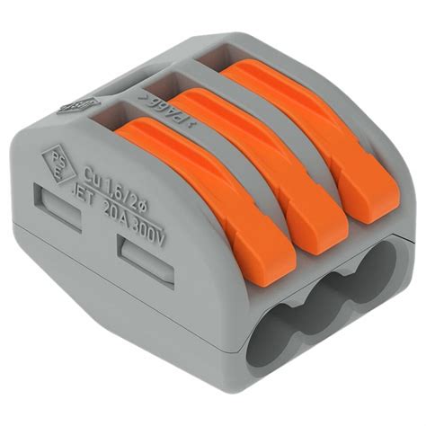 Wago Gray Polycarbonate Splicing Connector 820kd3 222 413 K194 4045 Grainger