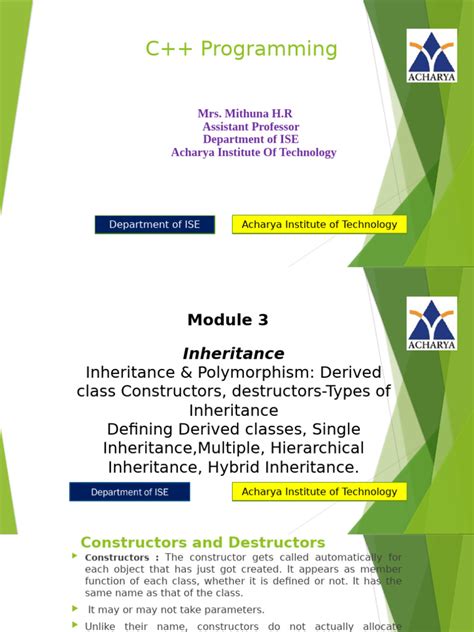 C Inheritance And Constructors Guide Pdf Constructor Object