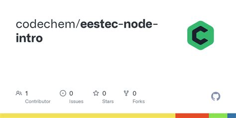 GitHub Codechem Eestec Node Intro