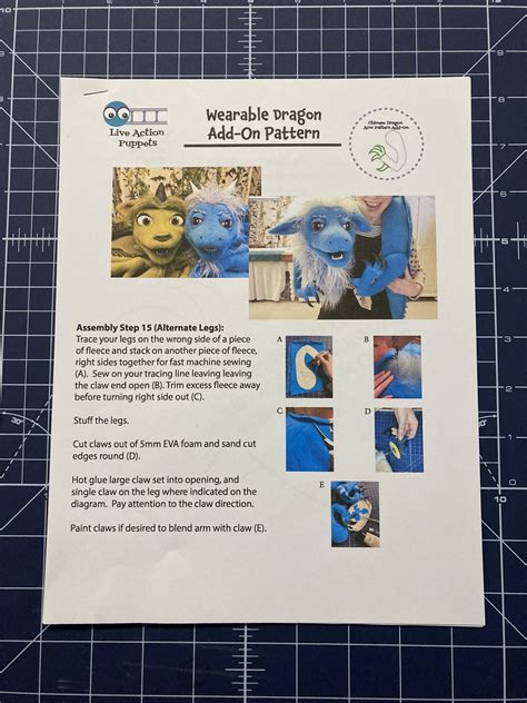 Wearable Dragon Puppet Pattern Puppet Patterns Custom Puppets LA Puppets