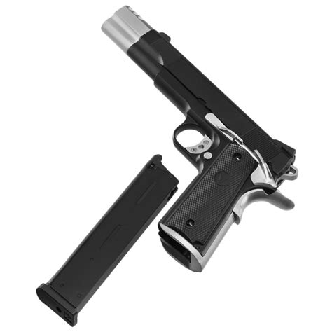 Vorsk Airsoft Vp X 1911 Vollmetall Gbb 6mm Bb Schwarz Chrome