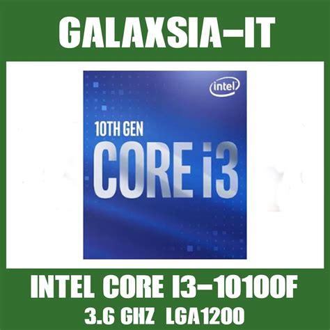 CPU Intel Core I3 10100F 3 6 GHz LGA1200 Shopee Thailand