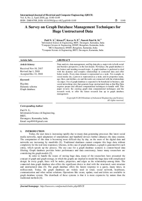 Pdf A Survey On Graph Database Management Techniques For Huge