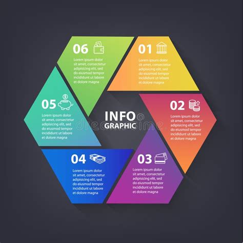 Vector Colorful Loop Infographic Template For Diagram Graph Presentation And Chart Stock