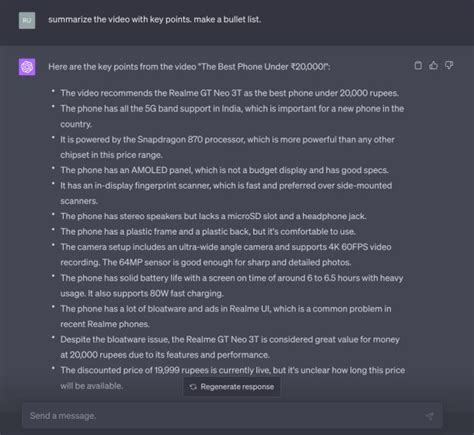How To Transcribe Summarize And Chat With Youtube Videos Using Chatgpt Beebom