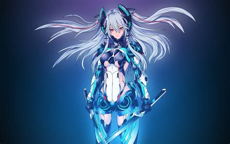 Anime Girl With Sword Wallpaper