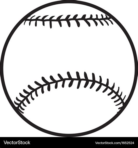 Baseball Royalty Free Vector Image Vectorstock