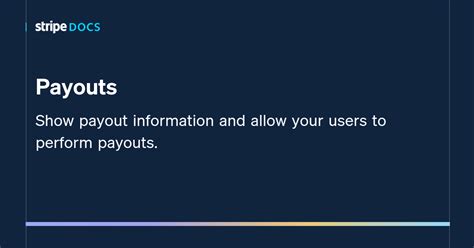 Payouts Stripe Documentation