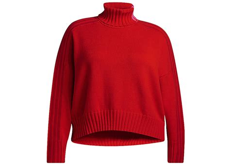 Adidas Ivy Park Turtleneck Sweater Plus Size Red Side Kicks