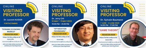 Visiting Professor Program Ekonomi [ Economics ]