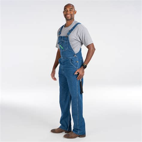 Bib Overalls For Men Enzyme Washed Key Apparel