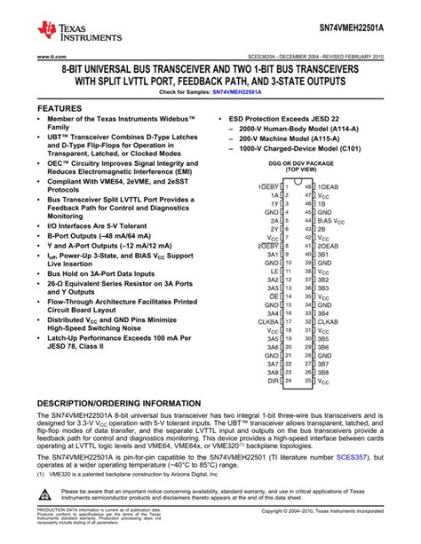 8 Bit Universal Bus Transceiver And