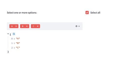Stmultiselect Using Streamlit Streamlit