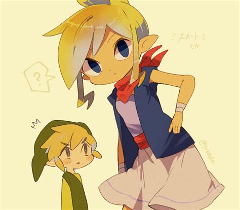 Link Toon Link And Tetra The Legend Of Zelda And More Drawn By Tokuura Danbooru