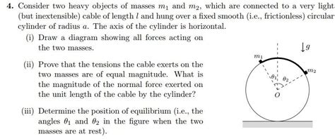 Solved 4 Consider Two Heavy Objects Of Masses M1 And M2 Chegg