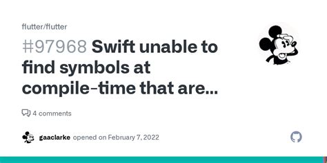 Swift Unable To Find Symbols At Compile Time That Are Present In The Ios Artifacts Issue