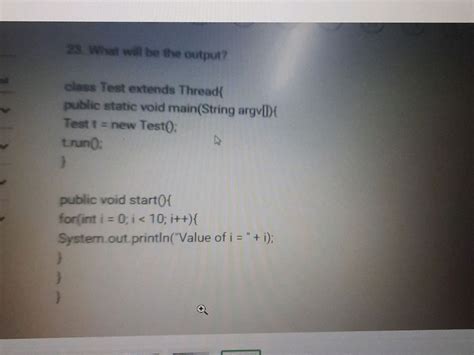 23 What Will Be The Output ```java Class Studyx