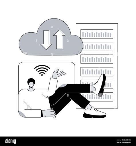 Edge Computing Abstract Concept Vector Illustration Local Data Storage