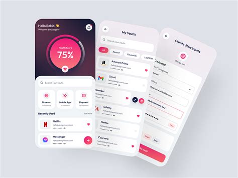 Password Manager App Ui Concept Free Figma File By Design Monks Ux