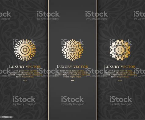 장식 아이콘의 고급 세트입니다 벡터 빈티지 요소입니다 로고와 엠블럼 디자인으로 사용할 수 있습니다 벽지 또는 배경 장식에