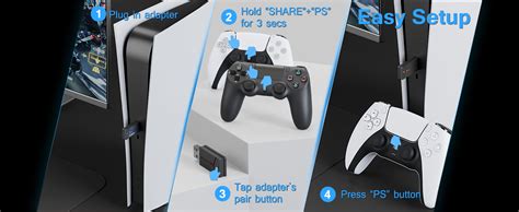 Iwgame Controller Adapter Supports Ps4 Ps5 Controller Bluetooth Adapter For Ps5