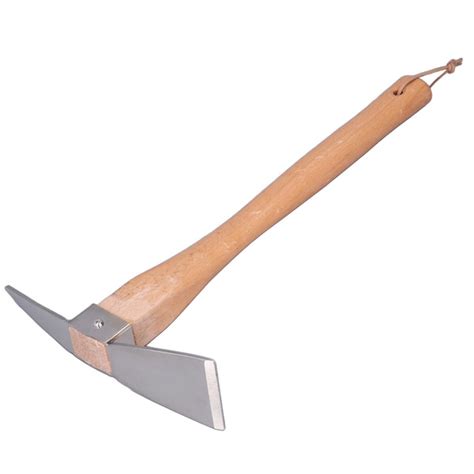 Pick Axe Simple Fine Workmanship Stainless Steel Wood Material Digging