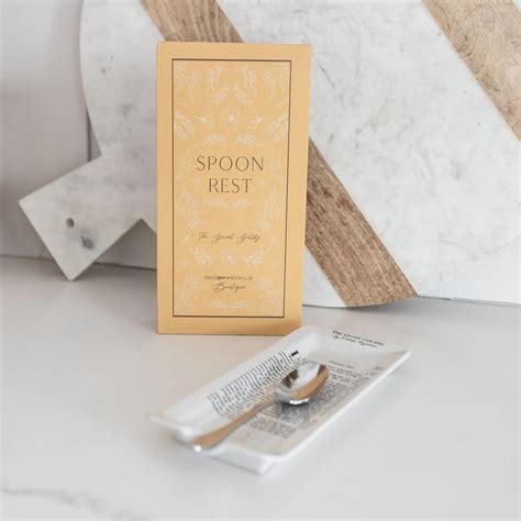 🥄 Great Gatsby Spoon Rest Elegant Kitchen Accessory 📚 Once Upon A Book Club