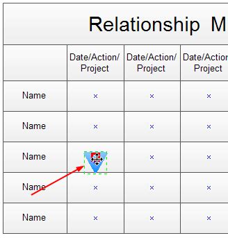 Relationship Matrix Excel Template