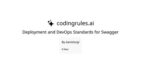 deployment and devops standards for swagger coding rules codingrules ai