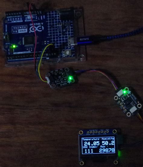 arduino uno r4 minimaでセンサ・インターフェーシング ㉖ 空気質センサsgp40 arduinoクックブック