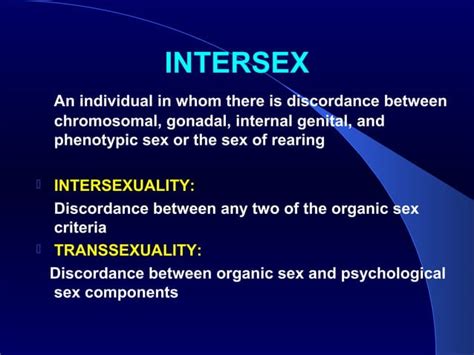 Intersex Ppt By Arch Ppt Endocrine And Metabolic Diseases