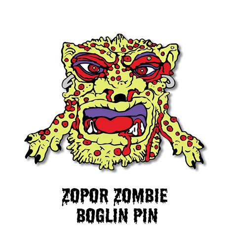 Boglins Zopor Zombie Enamel Collectible Pin Free Shipping