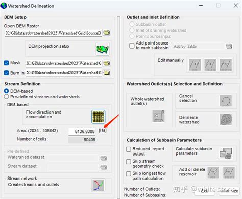 利用arcswat根据实际河网水系划分子流域 知乎