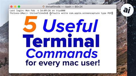 5 Terminal Commands Every Mac User Should Know Youtube