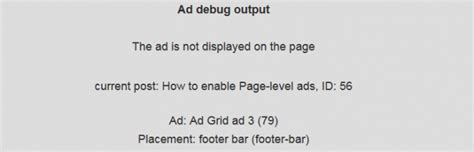 Using The Ad Debug Mode Of Advanced Ads