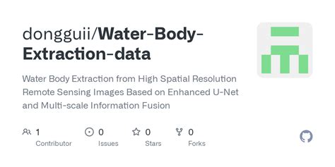 Github Dongguii Water Body Extraction Data Water Body Extraction From High Spatial Resolution