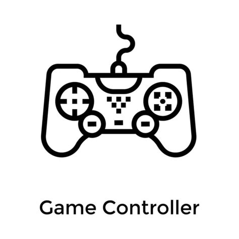 Game Remote Controller Line Design — Stock Vector © Vectorspoint 291312880
