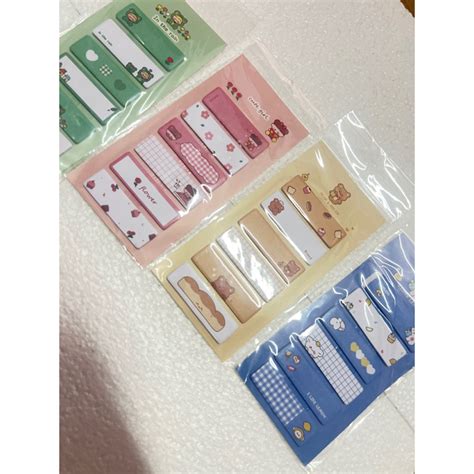 Jual Sticky Note Penanda Buku Kertas Note Papan Isi 6 Shopee