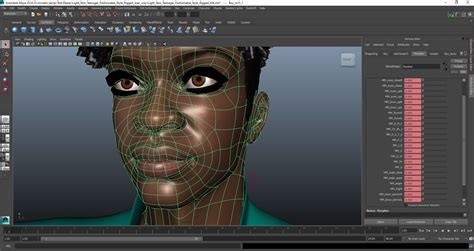 Dark Skin Teenager Fashionable Style Rigged For Maya 3d Model 199
