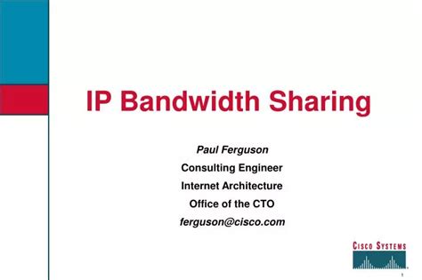 PPT IP Bandwidth Sharing PowerPoint Presentation Free Download ID 5477773