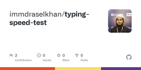 Github Immdraselkhan Typing Speed Test